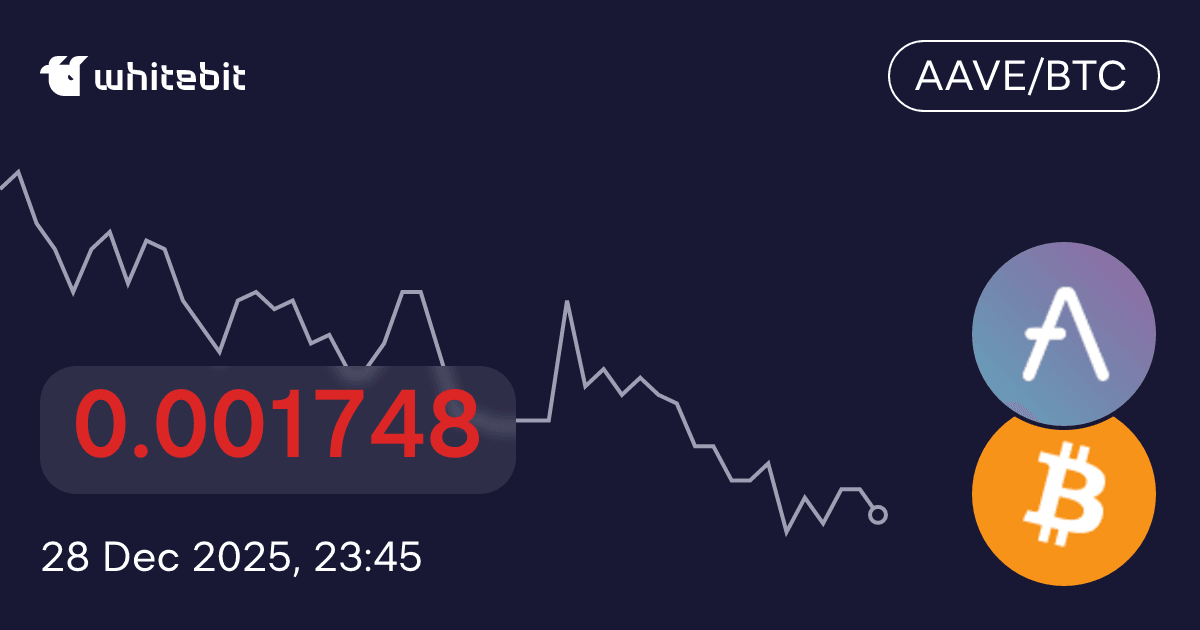 0.00306 AAVE-BTC | Trade Aave to Bitcoin | WhiteBIT