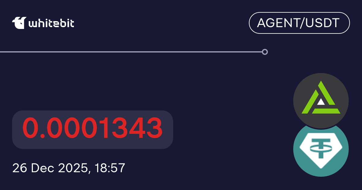 0.01594 AGENT-USDT | Trade AgentLayer to Tether US | WhiteBIT