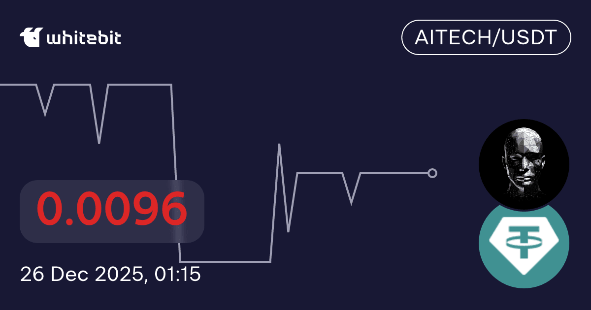 0.02017 AITECH-USDT | Торгівля Solidus Ai Tech до Tether US | WhiteBIT