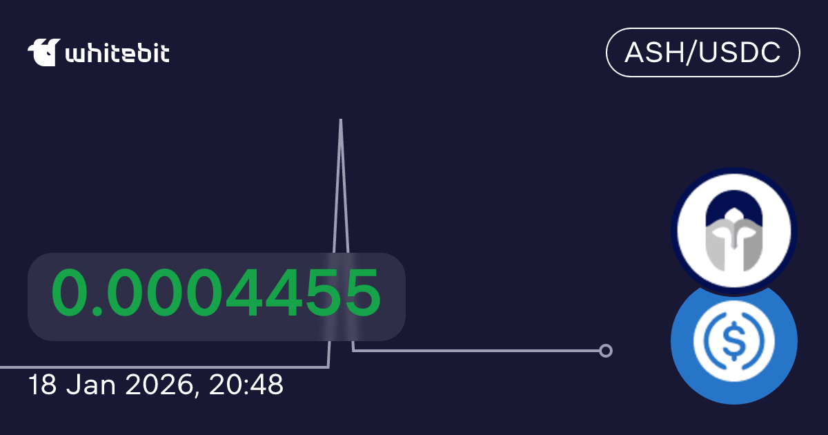 0.0004923 ASH-USDC | Trade Aeneas to USD Coin | WhiteBIT