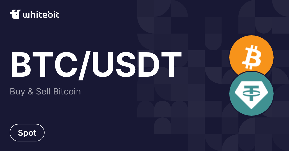 106,900 BTC a USDT | Comercie Bitcoin a Tether US | WhiteBIT