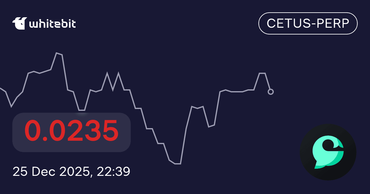 0.16052 CETUS-PERP | Trade Cetus Protocol future contract | WhiteBIT