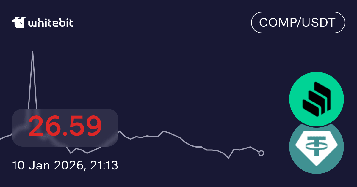 36.41 COMP-USDT | Trade Compound to Tether US | WhiteBIT