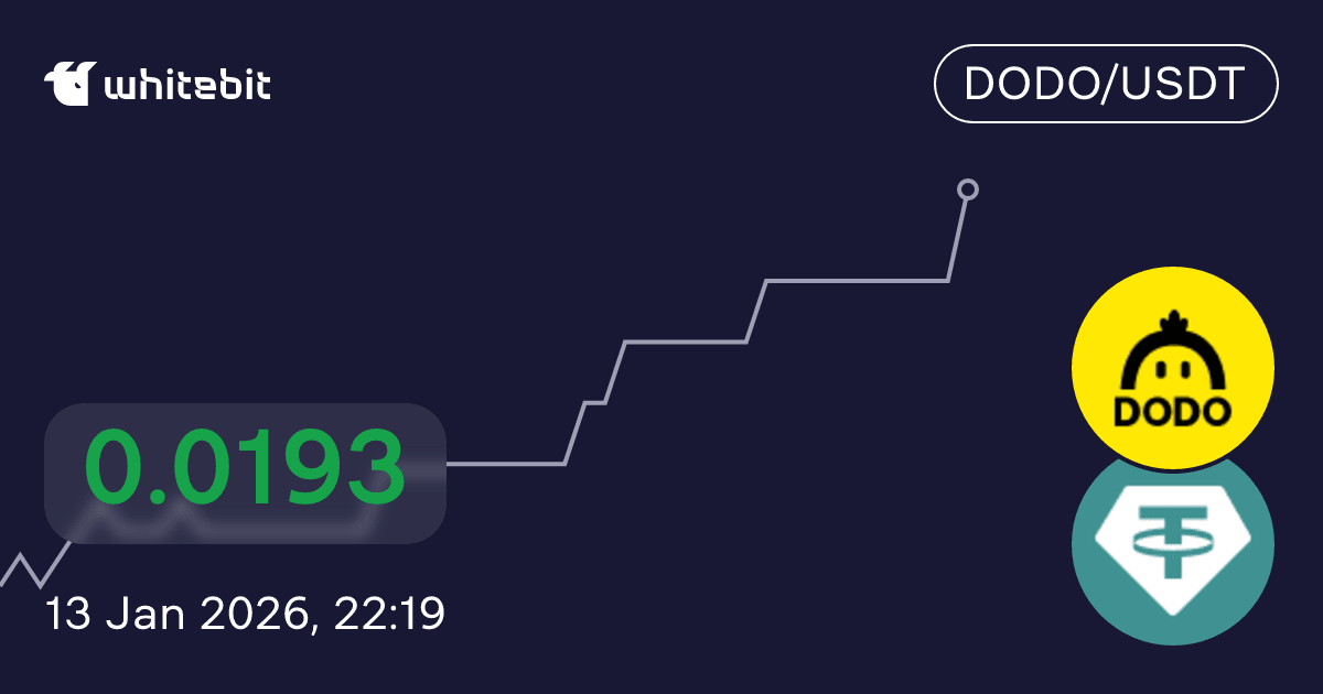 0.1574 DODO-USDT | Trade DODO to Tether US | WhiteBIT