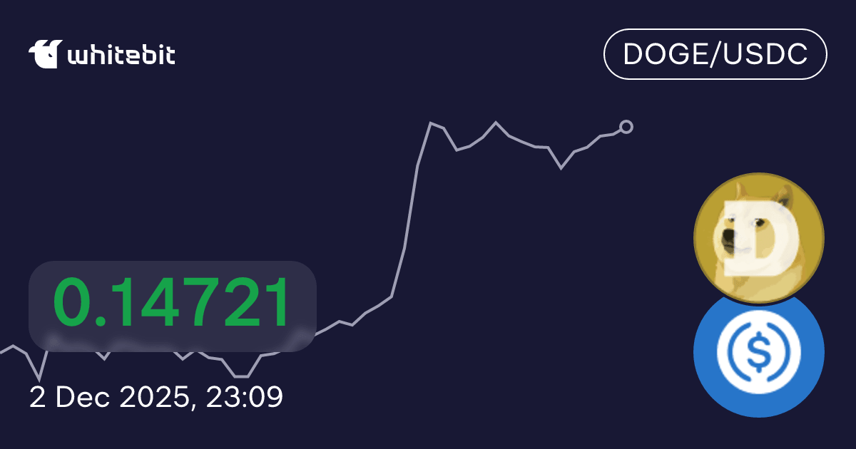 0.33478 DOGE-USDC | Trade Dogecoin to USD Coin | WhiteBIT