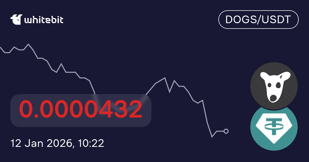 0.0001713 DOGS-USDT | Trade DOGS to Tether US | WhiteBIT