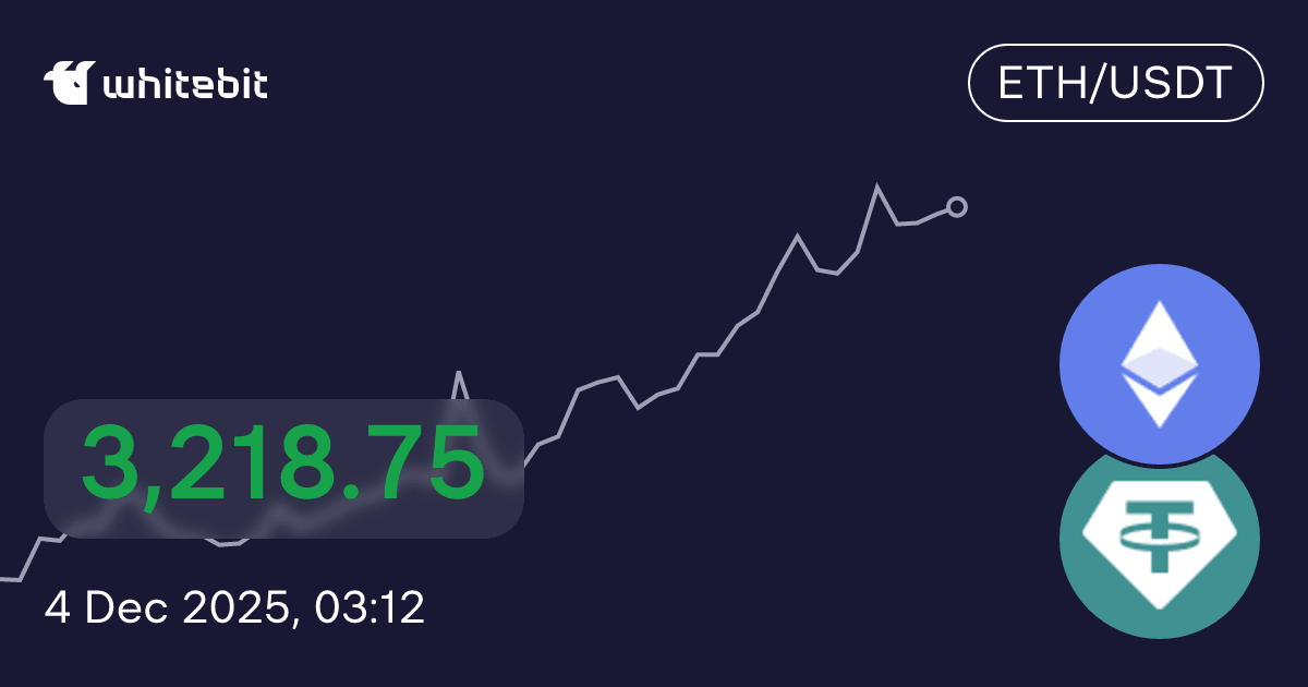 2,414.96 ETH/USDT | Ethereum - Tether US Fiyatı | WhiteBIT Kripto Borsası