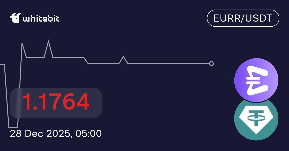 1.1264 EURR-USDT | Trade StablR Euro to Tether US | WhiteBIT