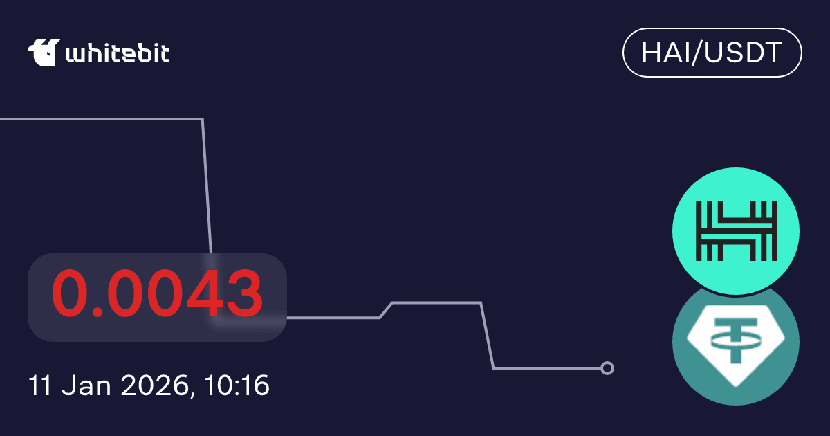 0.02754 HAI-USDT | Trade Hacken Token to Tether US | WhiteBIT
