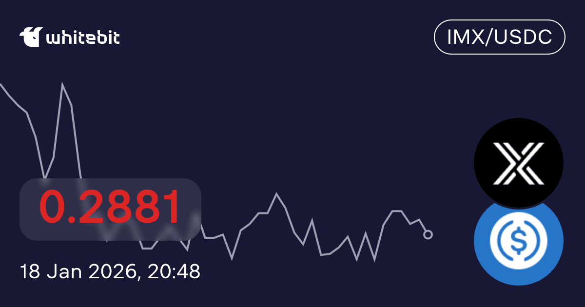 0.4794 IMX-USDC | Trade Immutable X to USD Coin | WhiteBIT