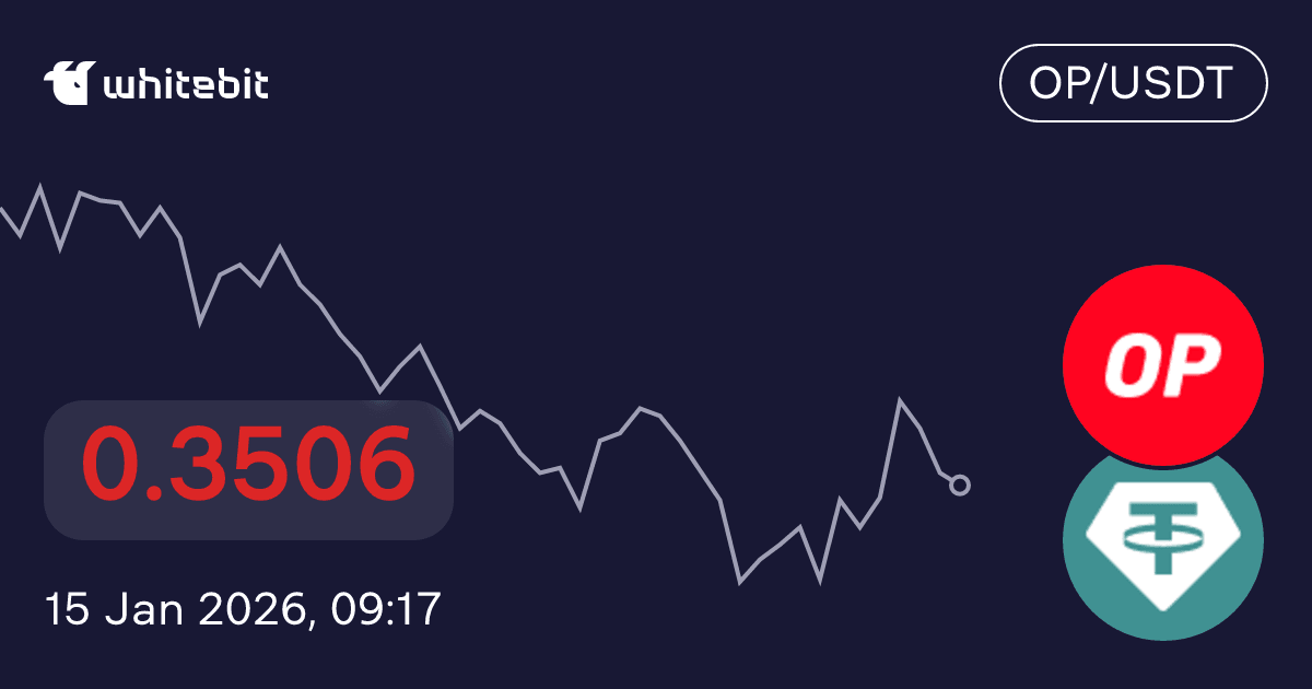 1.1139 OP-USDT | Trade Optimism to Tether US | WhiteBIT