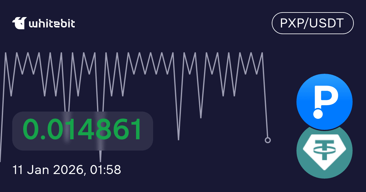 0.03266 PXP-USDT | Trade PointPay to Tether US | WhiteBIT