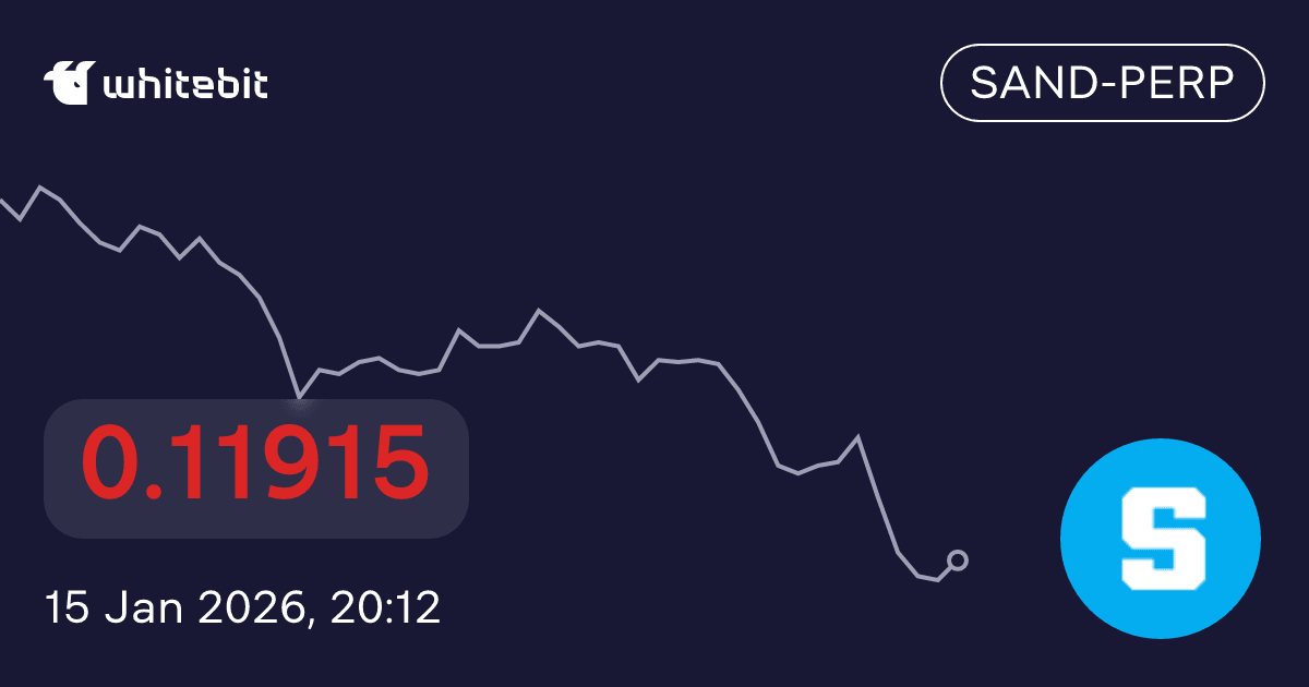 0.29177 SAND-PERP | Trade The Sandbox future contract | WhiteBIT