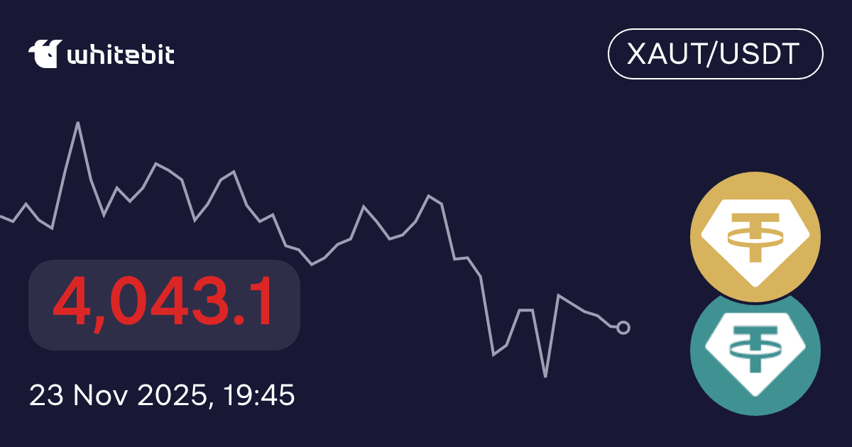 3,326.2 XAUT-USDT | Tether Gold - Tether US Al-Sat | WhiteBIT