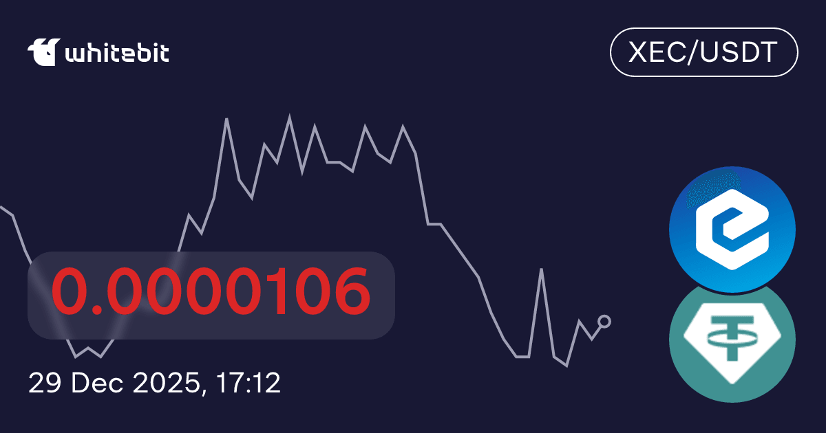 0.0000202 XEC-USDT | Trade eCash to Tether US | WhiteBIT