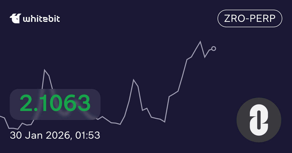 3.042 ZRO-PERP | Торгівля LayerZero future contract | WhiteBIT